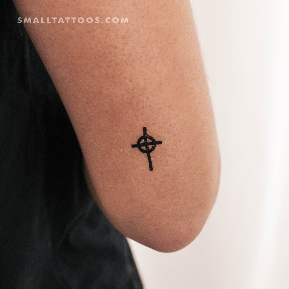 Celtic Cross Temporary Tattoo Set of 3
