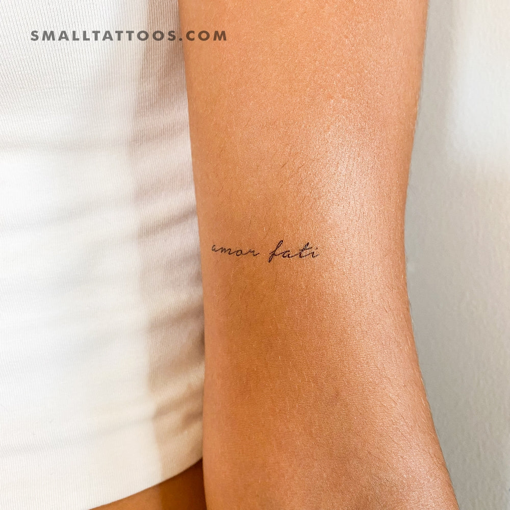 Amor Fati Temporary Tattoo - Set of 3 – Small Tattoos