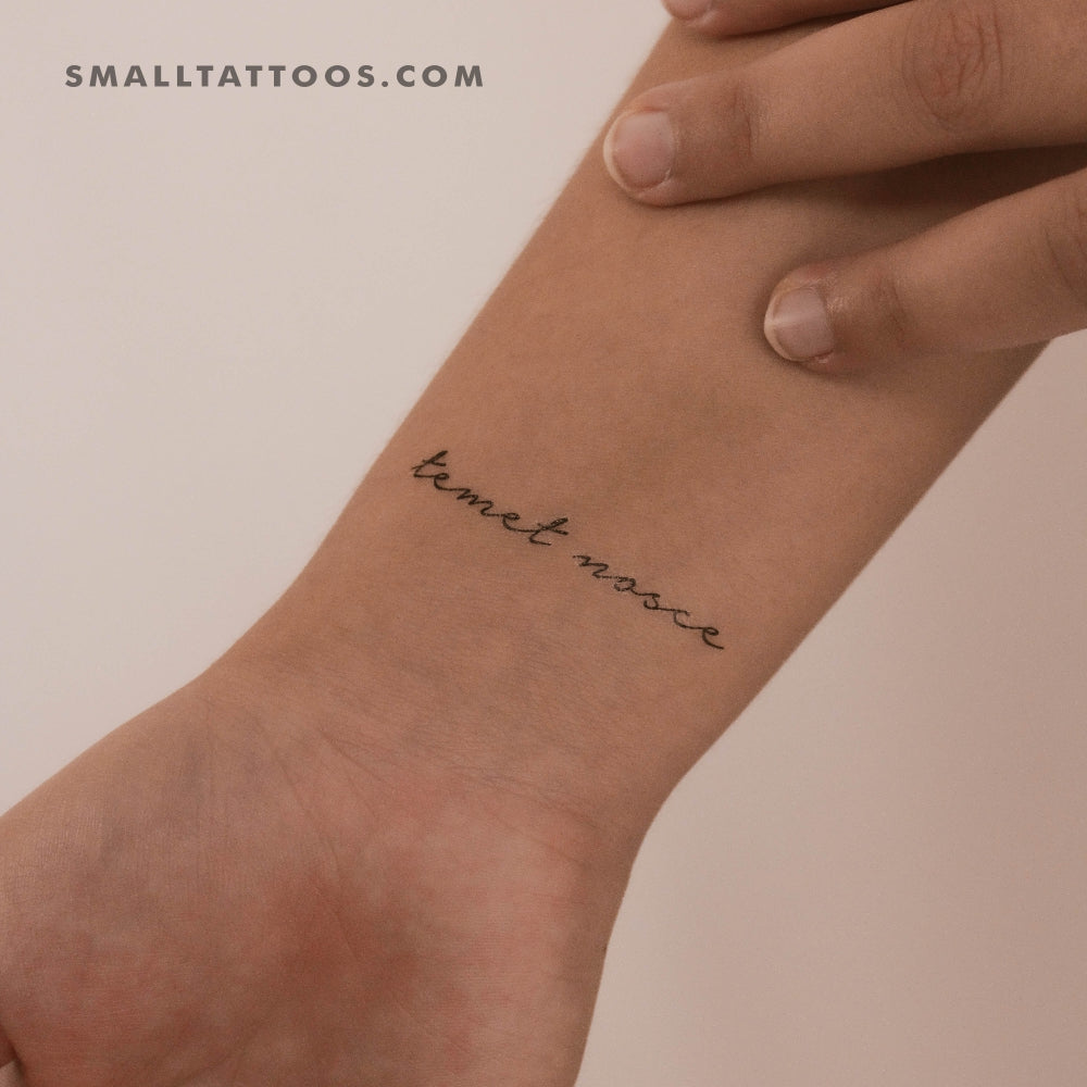 Temet Nosce Temporary Tattoo (Set of 3) – Small Tattoos