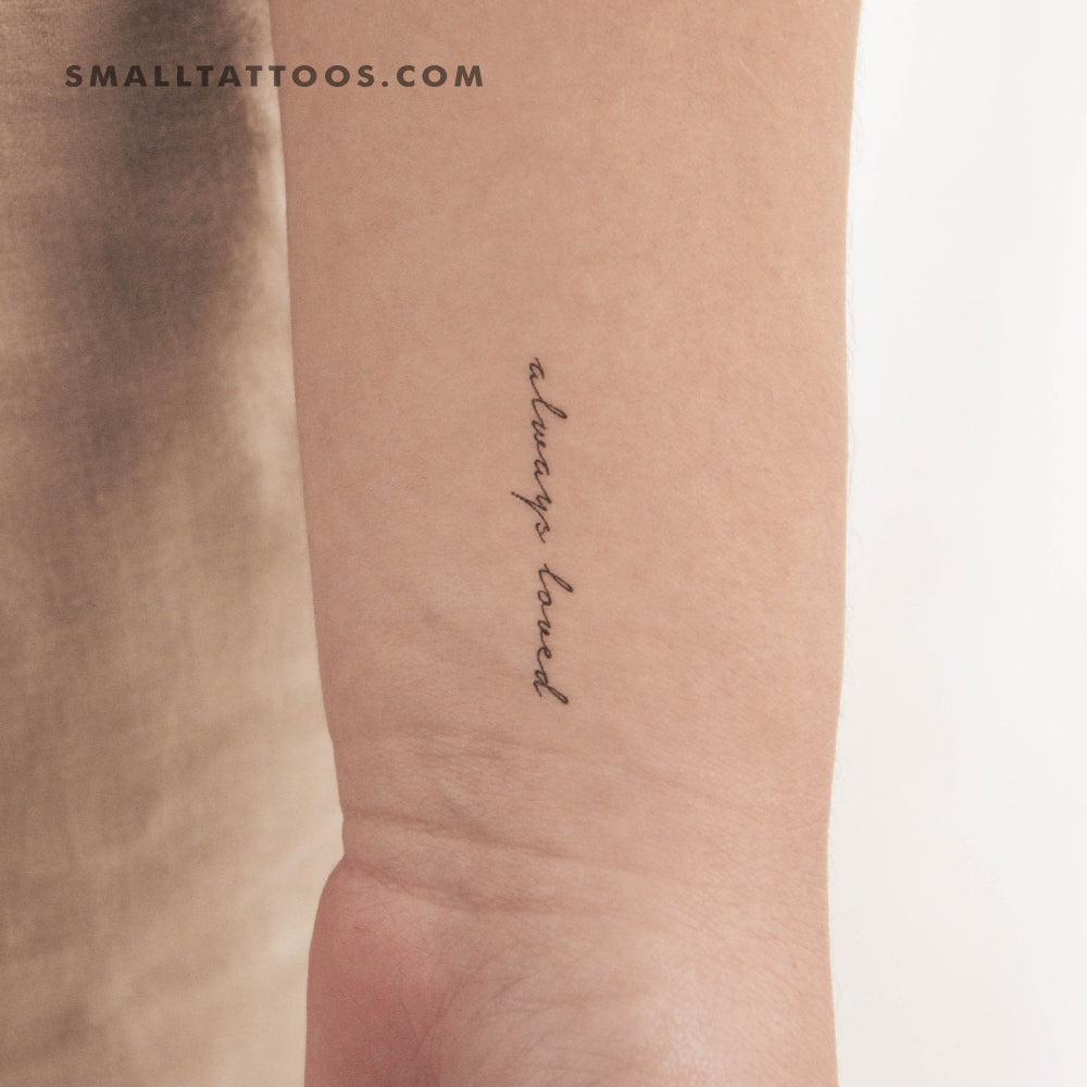 Always Loved Temporary Tattoo (Set of 3) – Small Tattoos