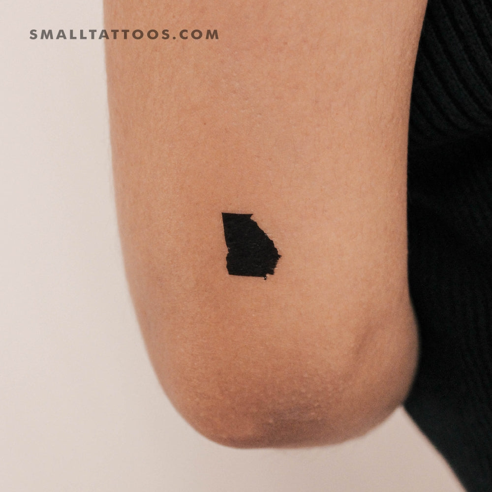 Georgia Map Temporary Tattoo (Set of 3) – Small Tattoos