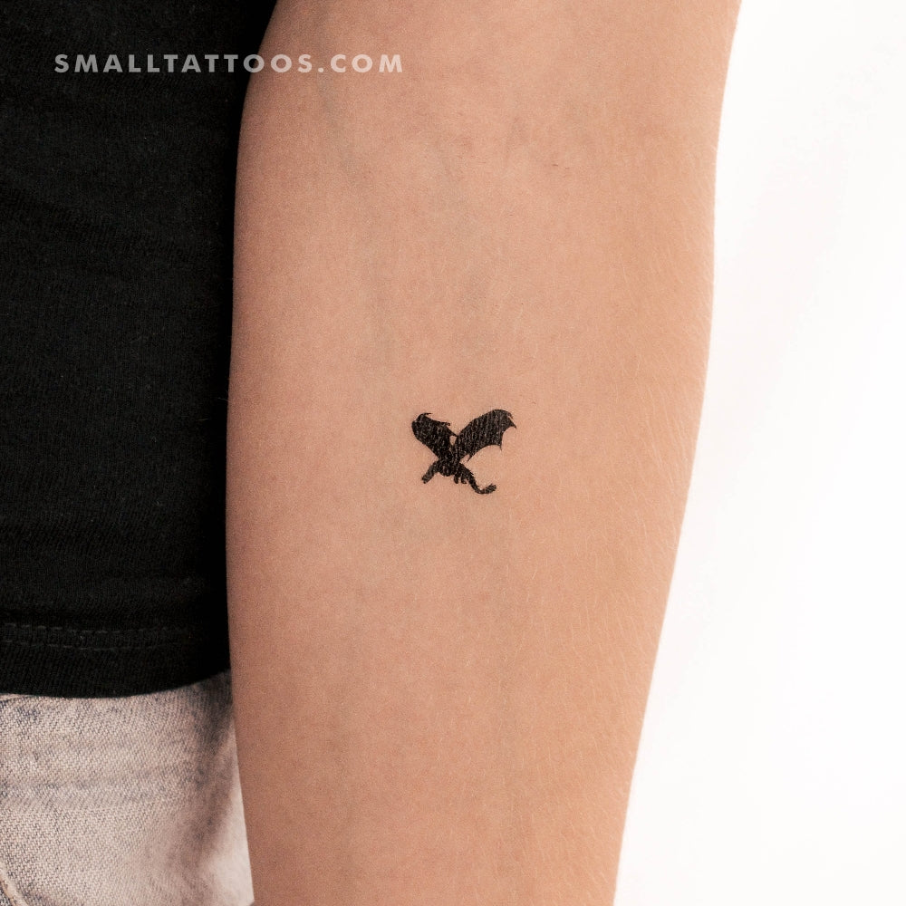 Flying Dragon Temporary Tattoo (Set of 3) – Small Tattoos