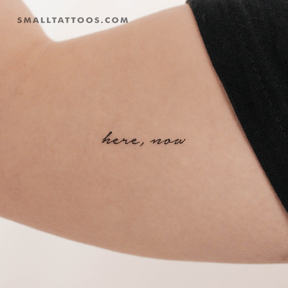 Here, Now Temporary Tattoo (Set of 3) – Small Tattoos