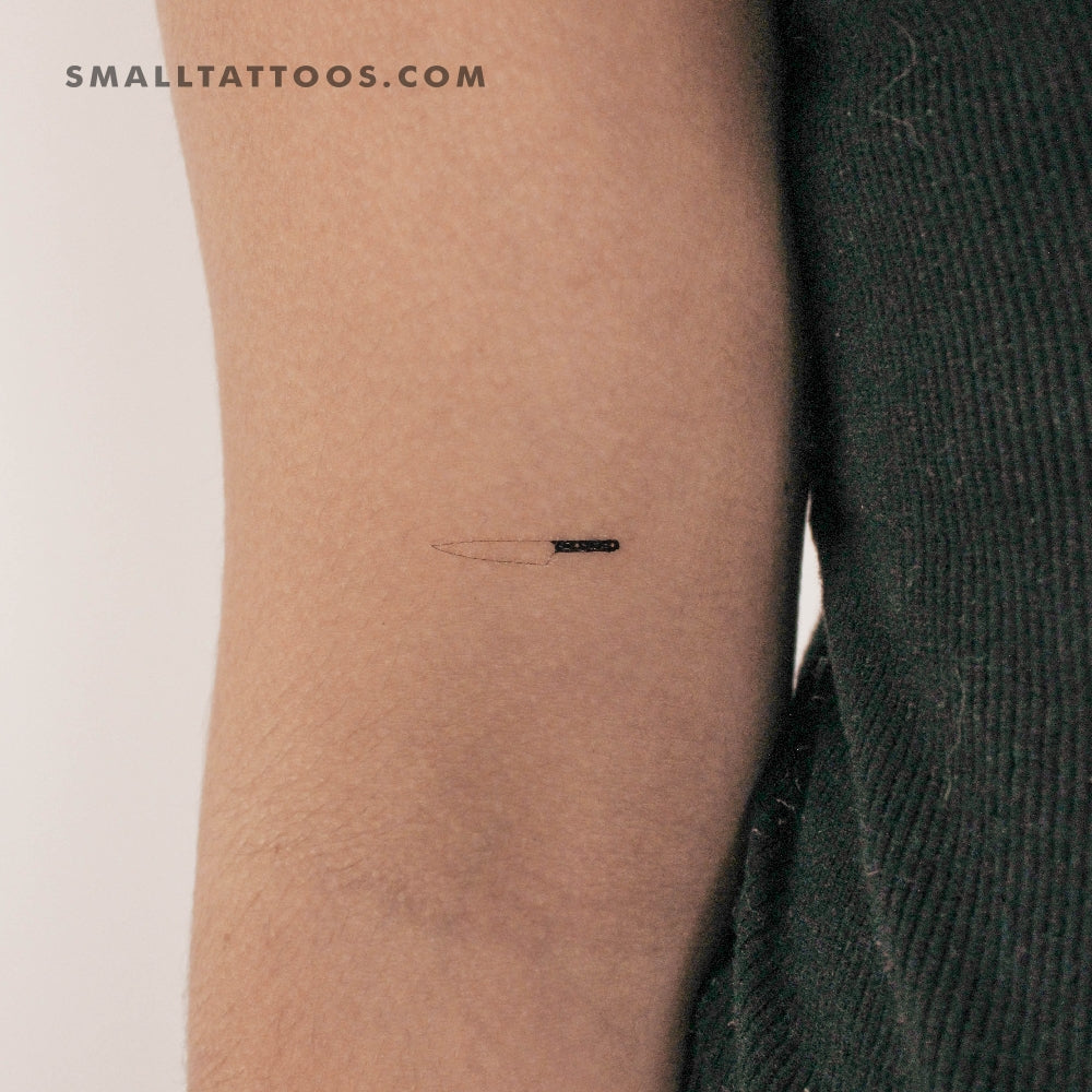 Knife Temporary Tattoo (Set of 3) – Small Tattoos