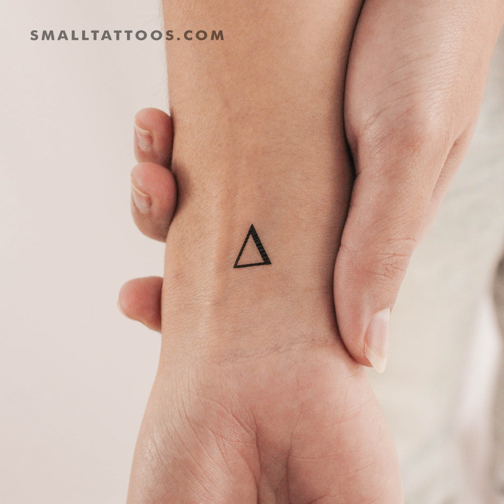 Uppercase Delta Temporary Tattoo (Set of 3) – Small Tattoos