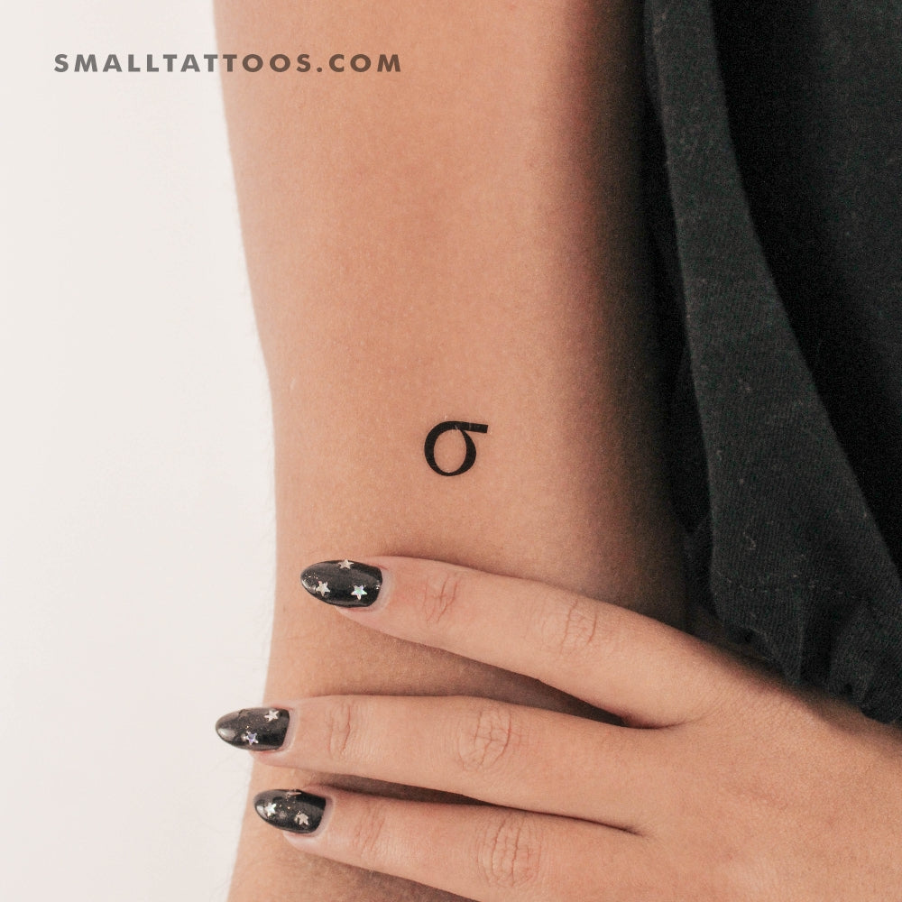 Sigma σ Temporary Tattoo (Set of 3) – Small Tattoos