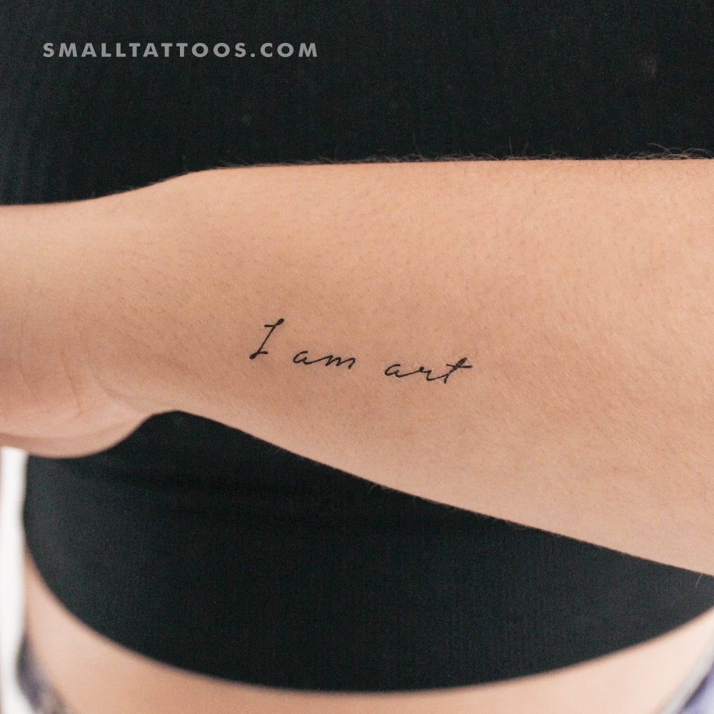I Am Art Temporary Tattoo - Set of 3 – Small Tattoos