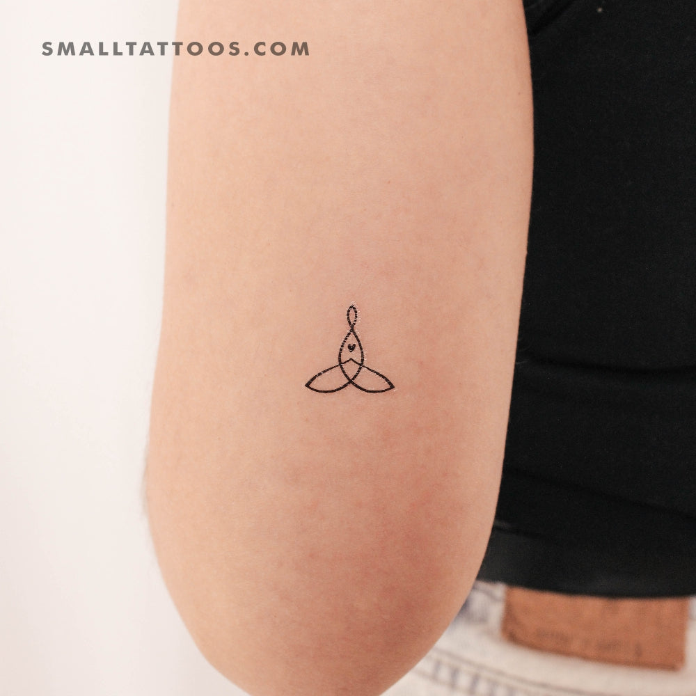 Breathe Symbol Temporary Tattoo (Set of 3) – Small Tattoos