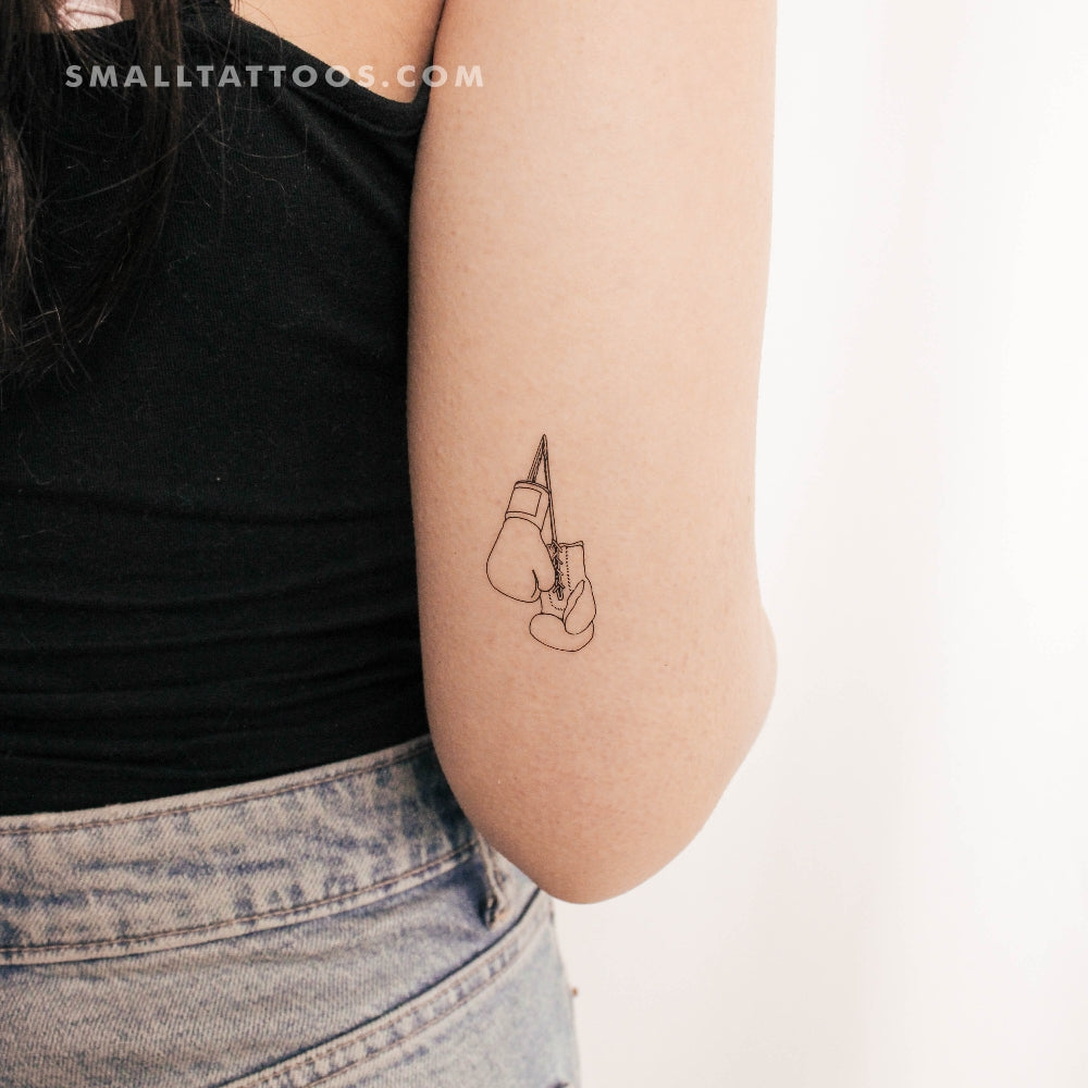 Girl Boxing Tattoo Designs PRINTABLE Love Boxer Tattoo Flash Art Print