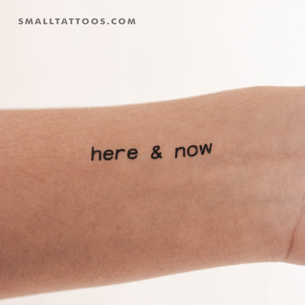 Here & Now Temporary Tattoo (Set of 3) – Small Tattoos