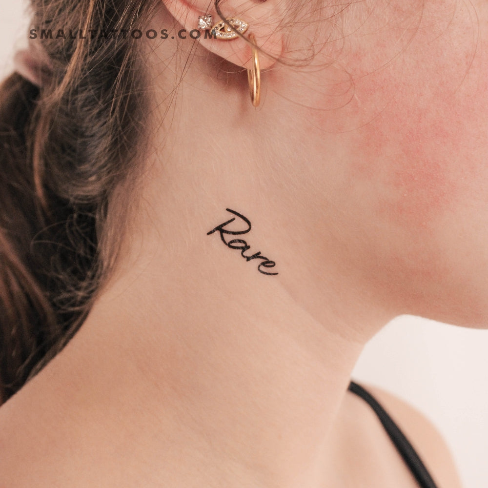 Rare Temporary Tattoo (Set of 3) – Small Tattoos