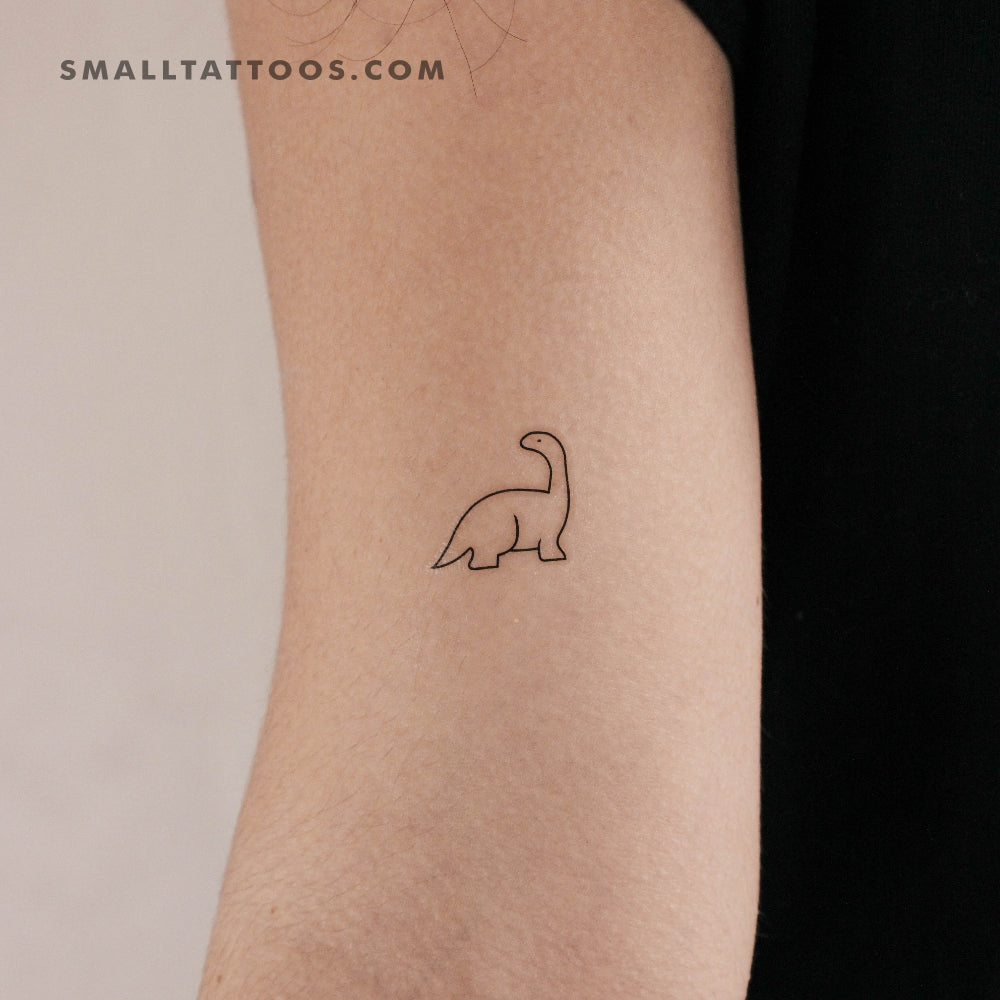 Diplodocus Dinosaur Temporary Tattoo (Set of 3) – Small Tattoos