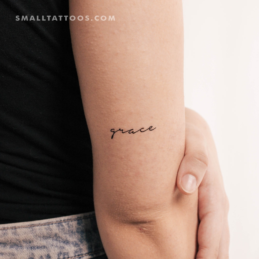 Grace Temporary Tattoo (Set of 3) – Small Tattoos