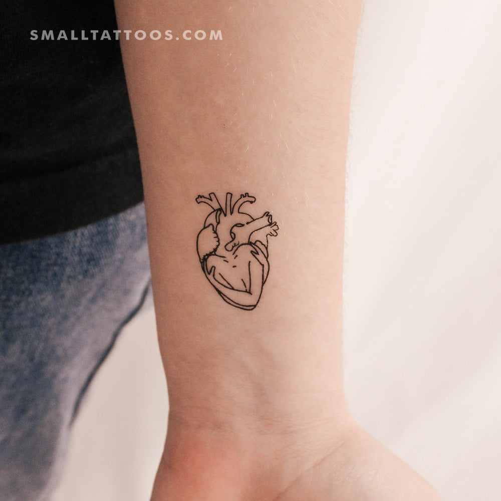 Heart Hug Temporary Tattoo (Set of 3) – Small Tattoos