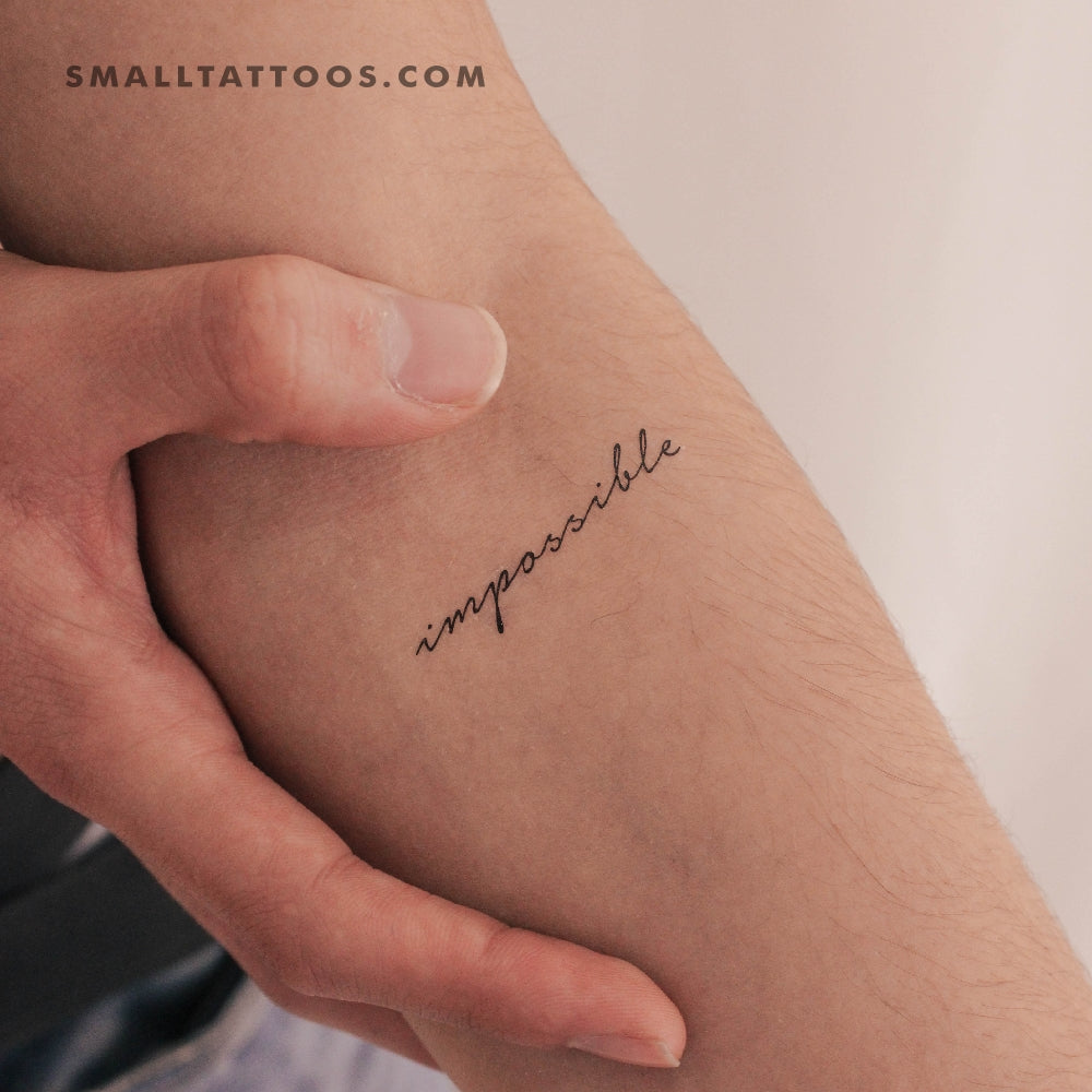 Impossible Temporary Tattoo (Set of 3) – Small Tattoos
