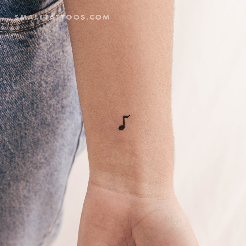 Music Note Tattoo Foot Guitar Musical Note Music Notes 2 Temporary