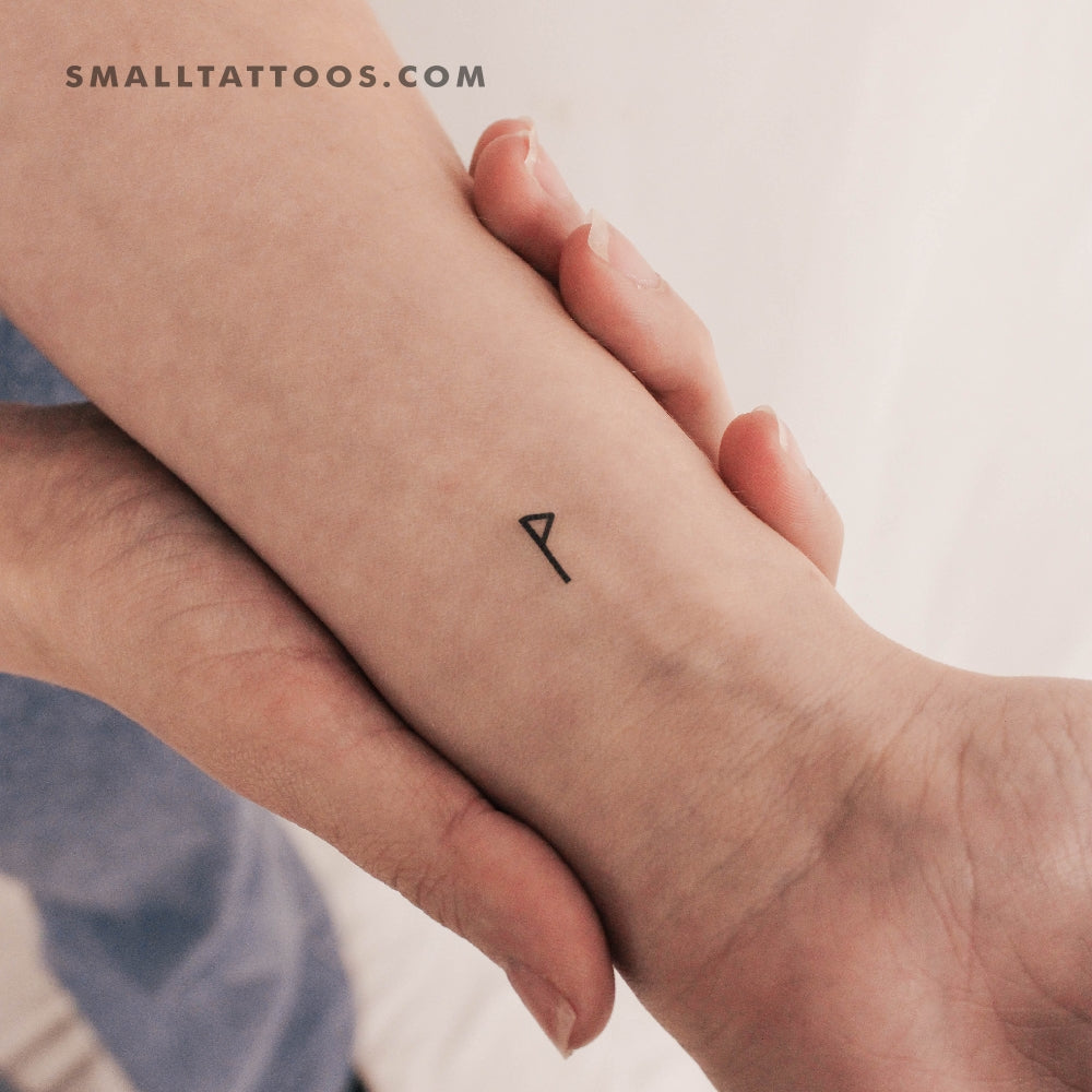 Wynn Rune Temporary Tattoo (Set of 3) – Small Tattoos