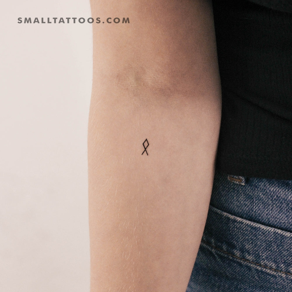 Odal Rune Temporary Tattoo (Set of 3) – Small Tattoos