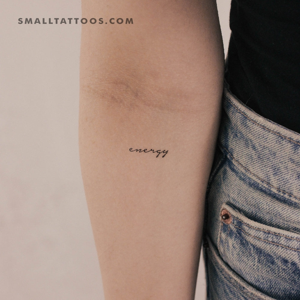 Energy Temporary Tattoo (Set of 3) – Small Tattoos
