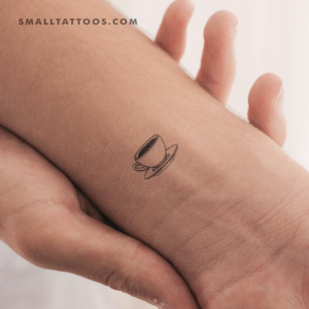 Minimal Coffee Tattoos Minimalist Cup Of Coffee Tattoo Design