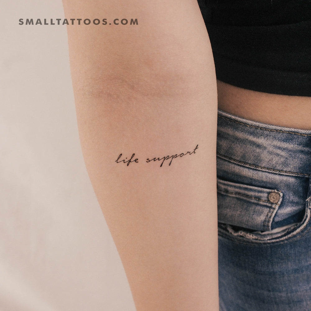 Life Support Temporary Tattoo (Set of 3) – Small Tattoos