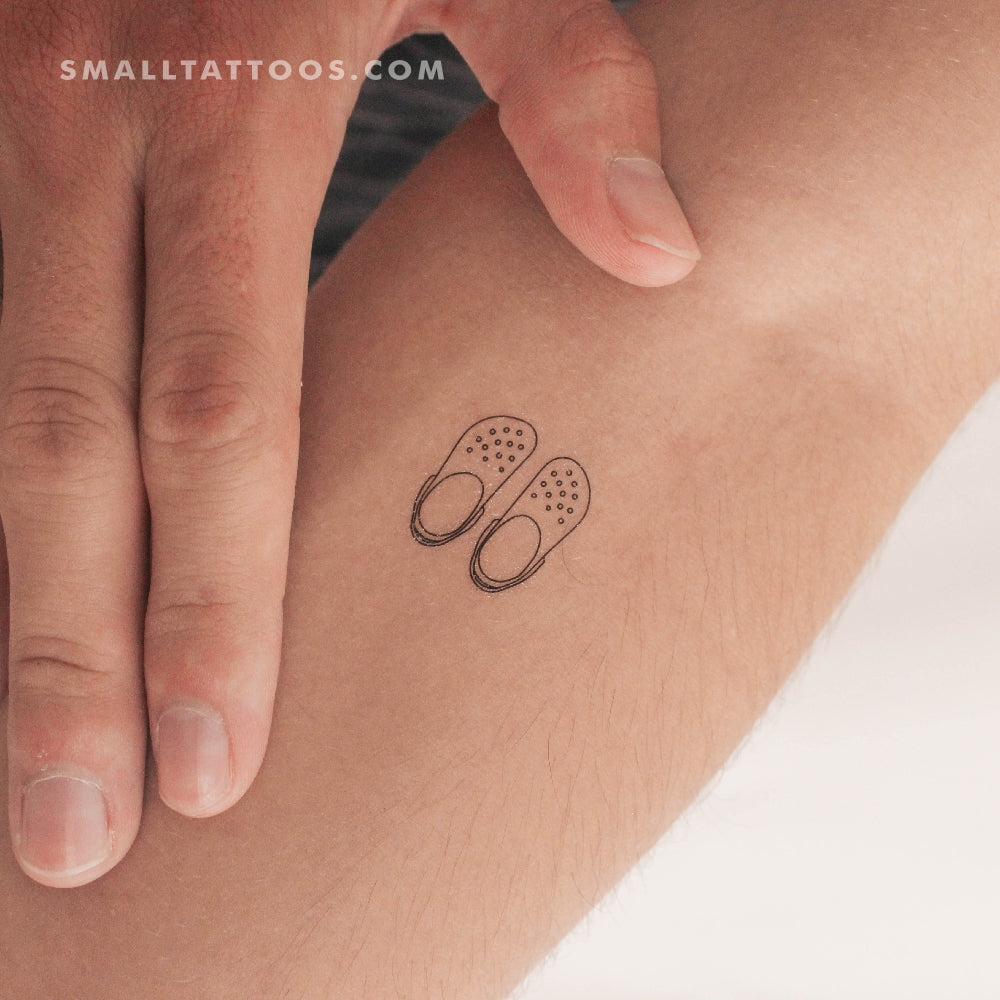 Crocs Clogs Temporary Tattoo (Set of 3) – Small Tattoos