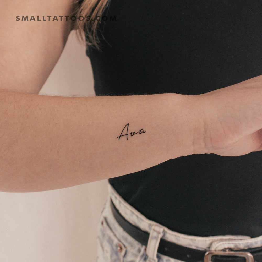 Ava Temporary Tattoo (Set of 3) – Small Tattoos