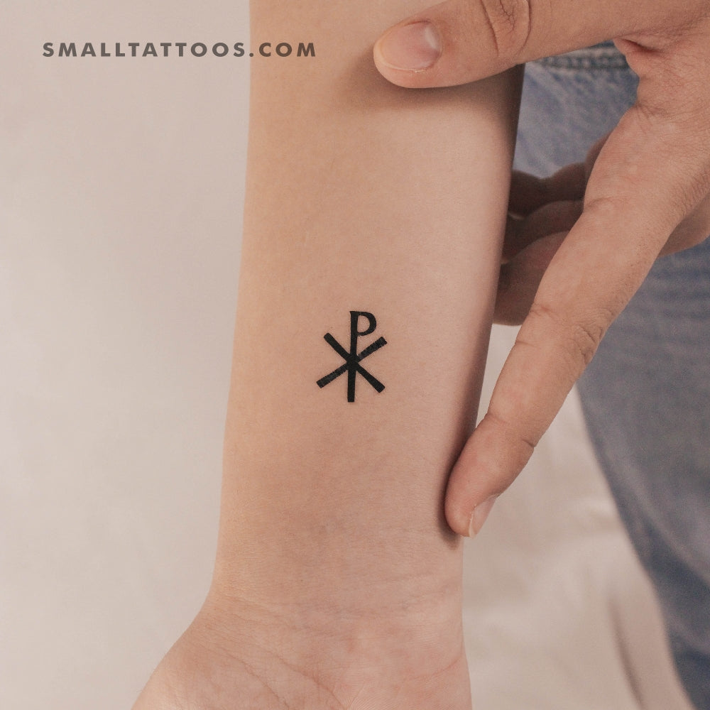 Chi Rho Temporary Tattoo (Set of 3) – Small Tattoos