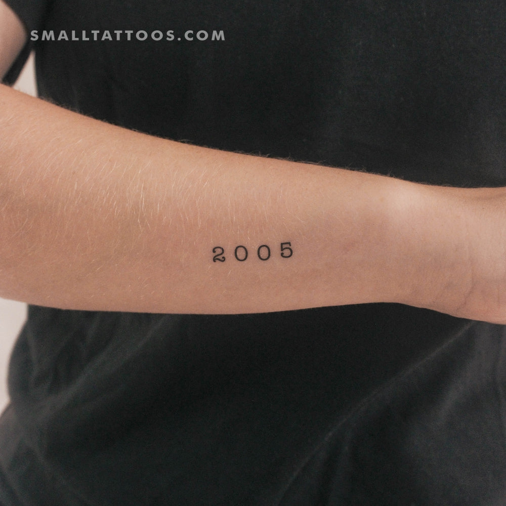 2005 Birth Year Temporary Tattoo (Set of 3) – Small Tattoos