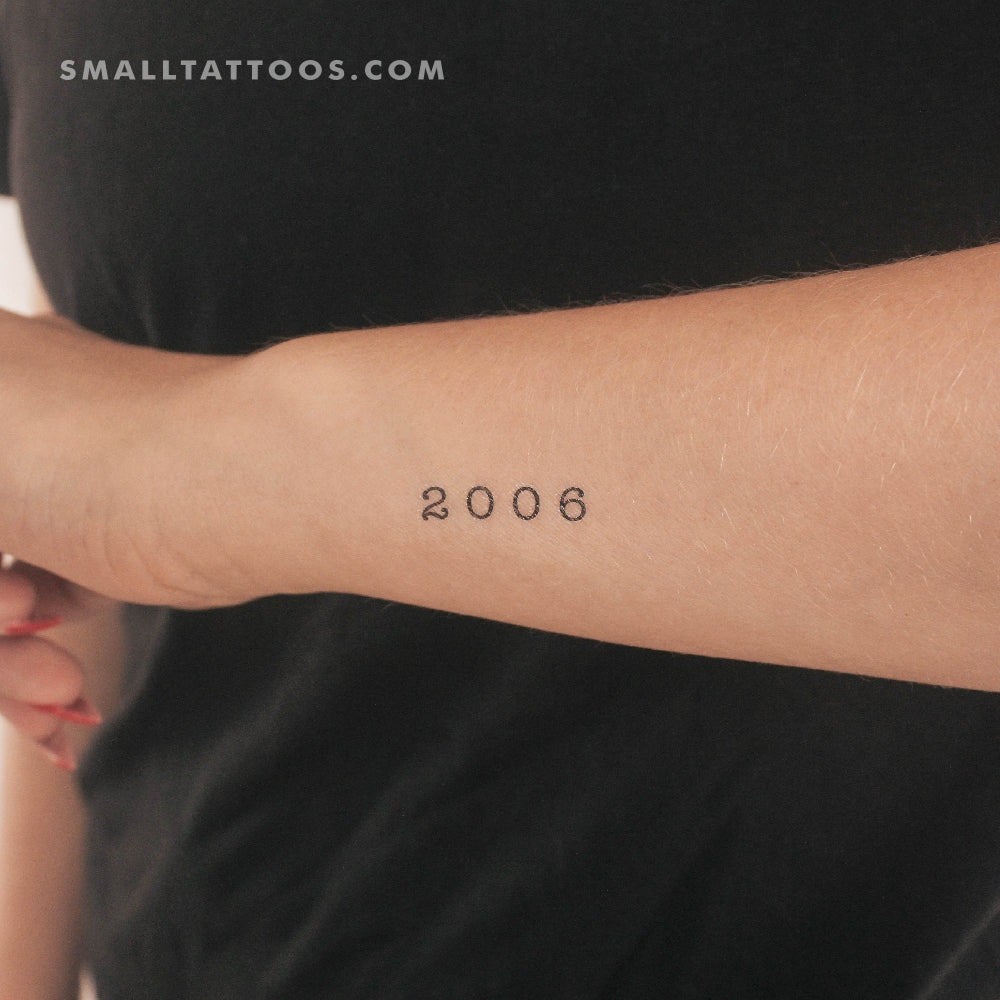 2006 Birth Year Temporary Tattoo (Set of 3) – Small Tattoos