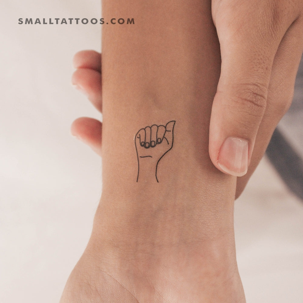 Sign Language A Temporary Tattoo (Set of 3) – Small Tattoos