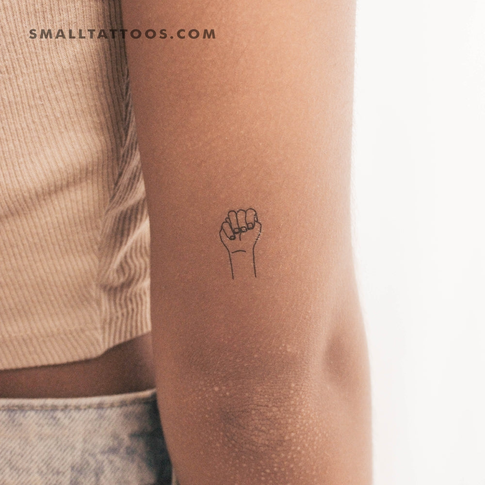 Sign Language M Temporary Tattoo (Set of 3) – Small Tattoos