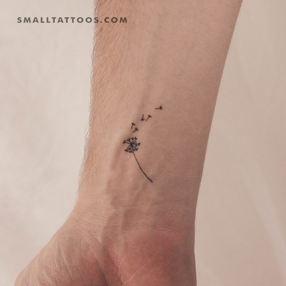 Dandelion And Seeds Temporary Tattoo (Set of 3) – Small Tattoos