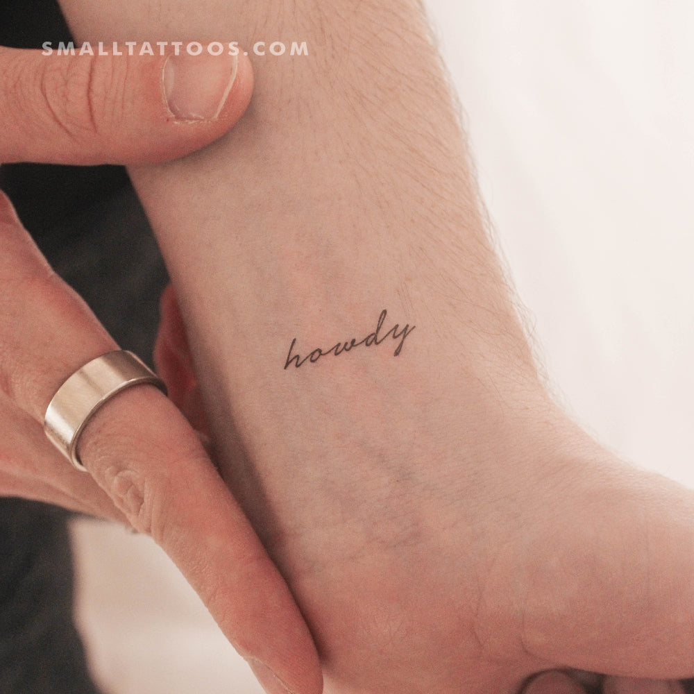 Howdy Temporary Tattoo (Set of 3) – Small Tattoos