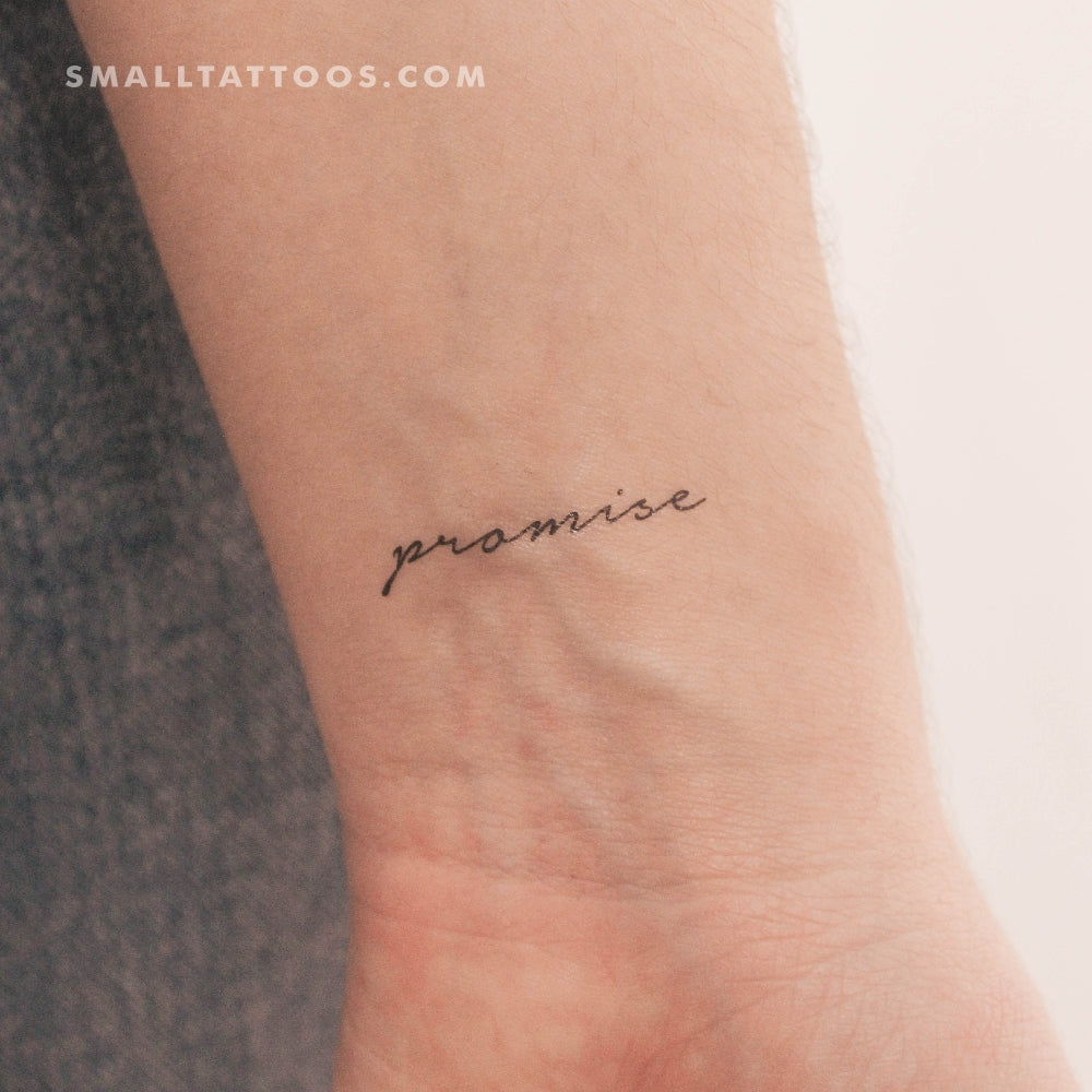 Promise Temporary Tattoo (Set of 3) – Small Tattoos
