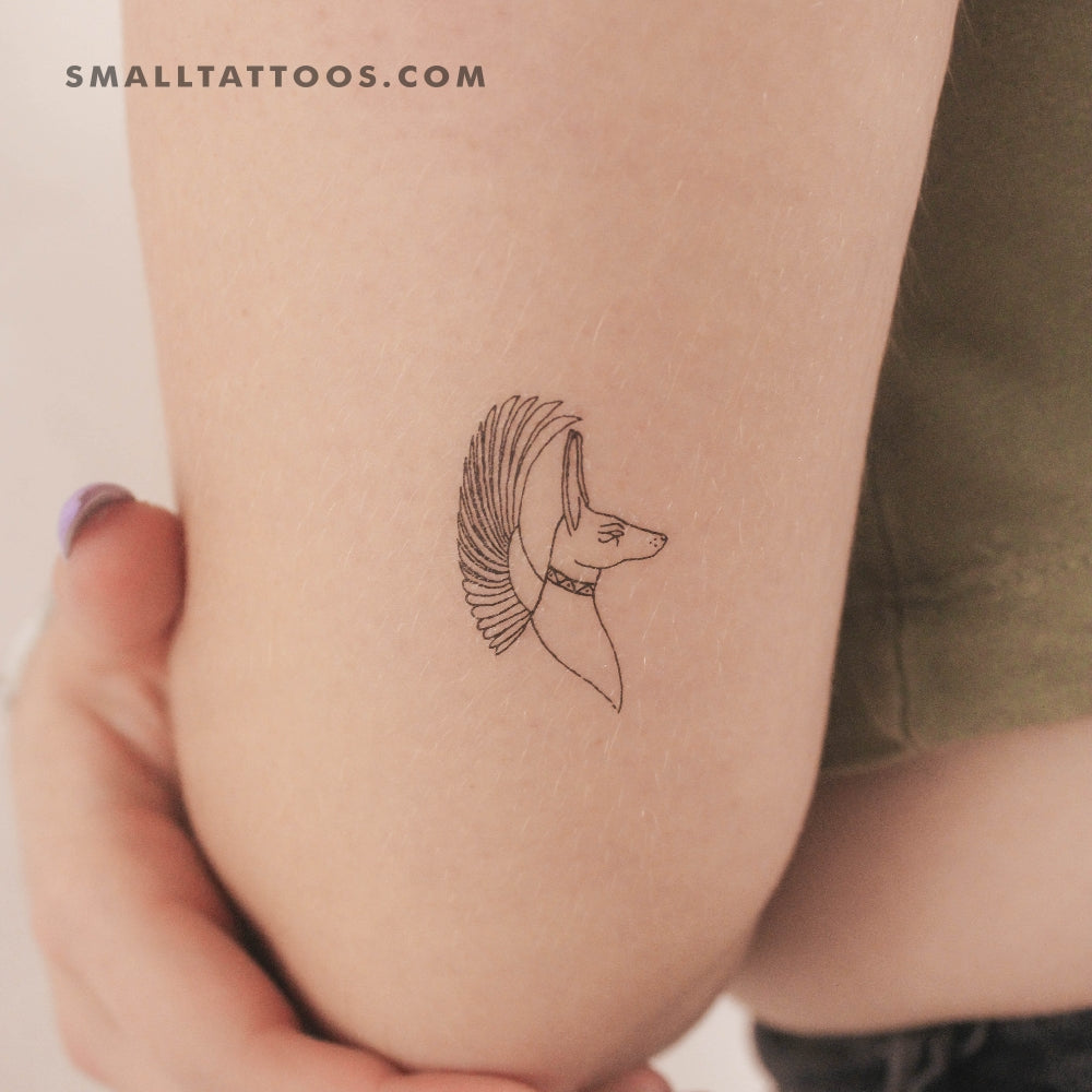 Winged Anubis Temporary Tattoo (Set of 3) – Small Tattoos