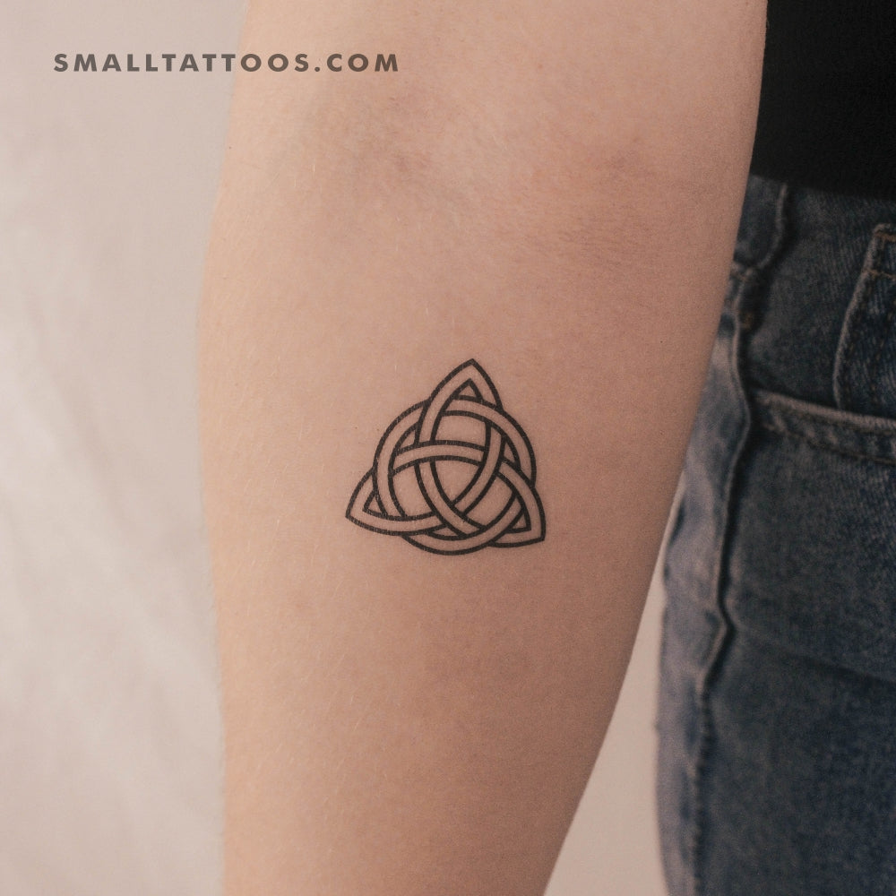 Interlaced Trinity Knot Temporary Tattoo (Set of 3) – Small Tattoos