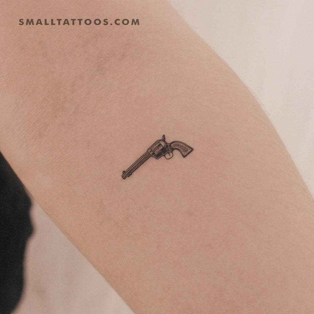 Revolver Temporary Tattoo (Set of 3) – Small Tattoos