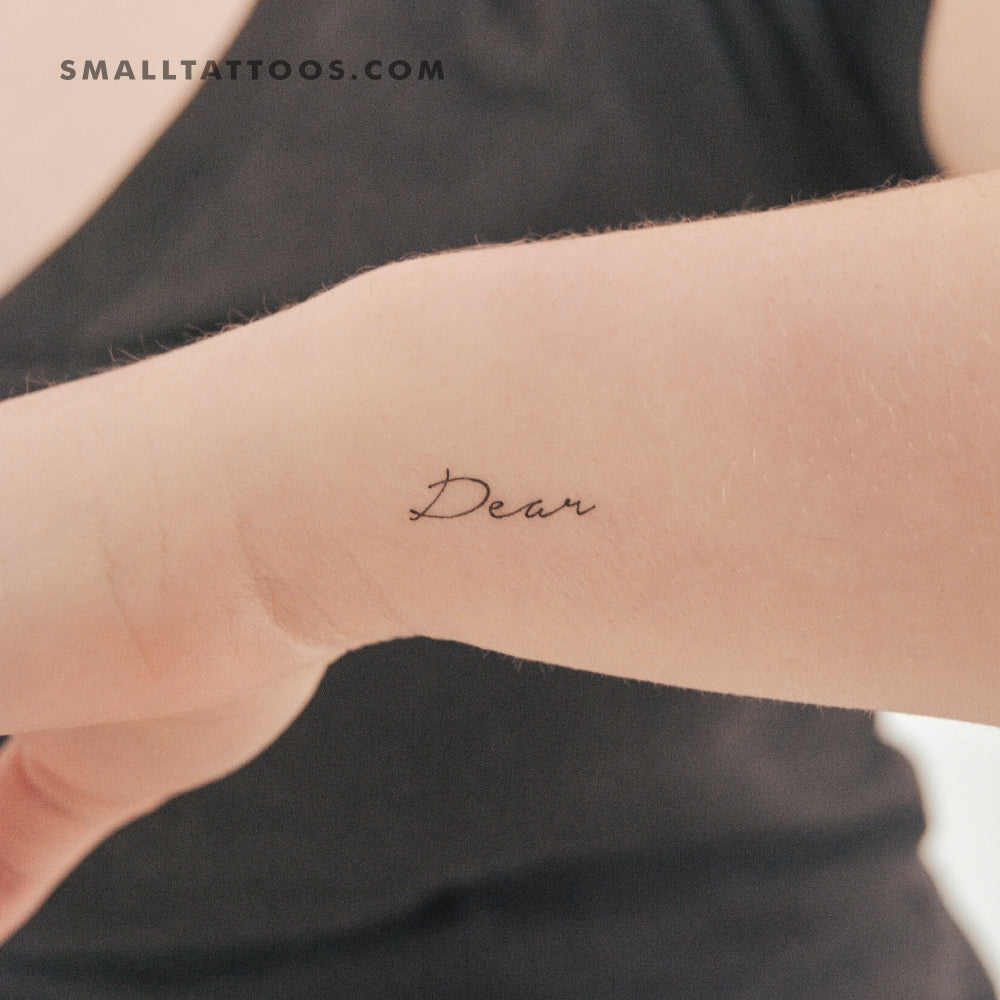 Dear Temporary Tattoo (Set of 3) – Small Tattoos