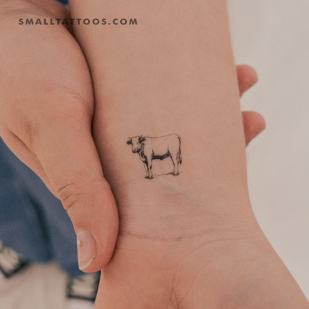 Ox Temporary Tattoo (Set of 3) – Small Tattoos
