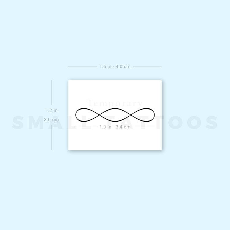 Double Infinity Symbol Temporary Tattoo (Set of 3) – Small Tattoos