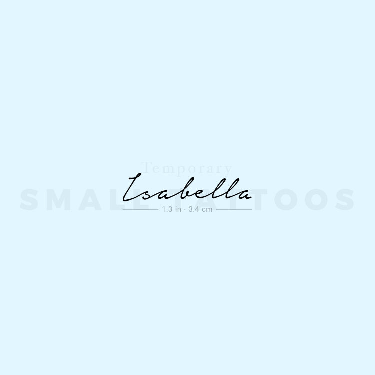 Isabella Temporary Tattoo (Set of 3) – Small Tattoos