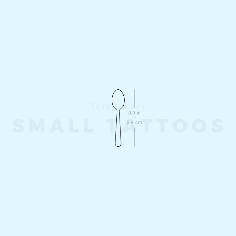 Spoon Temporary Tattoo (Set of 3) – Small Tattoos
