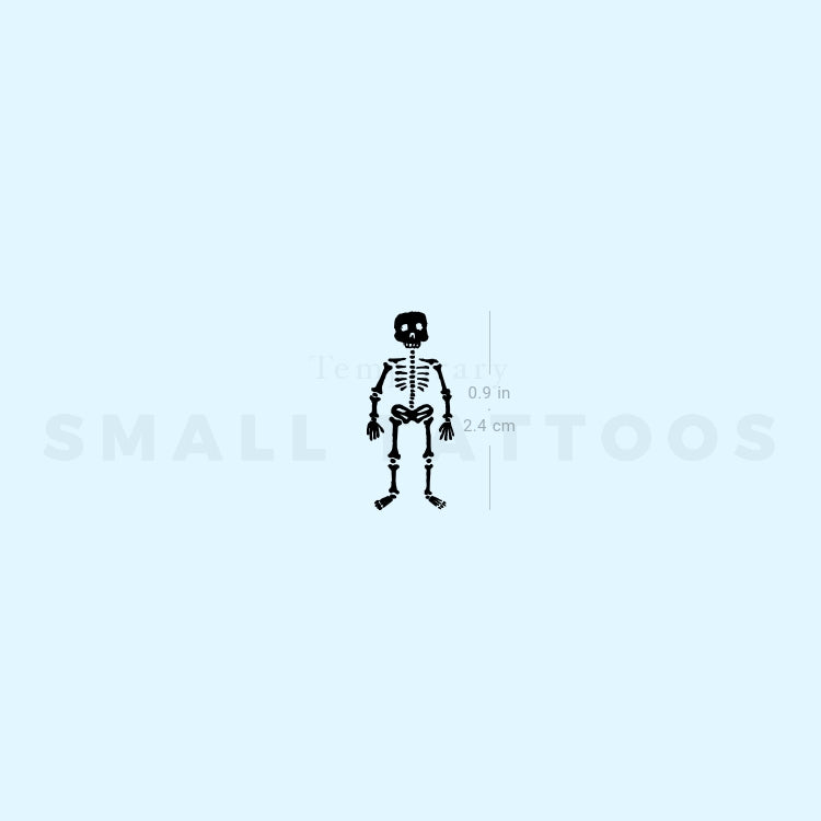 Little Skeleton Temporary Tattoo (Set of 3) – Small Tattoos