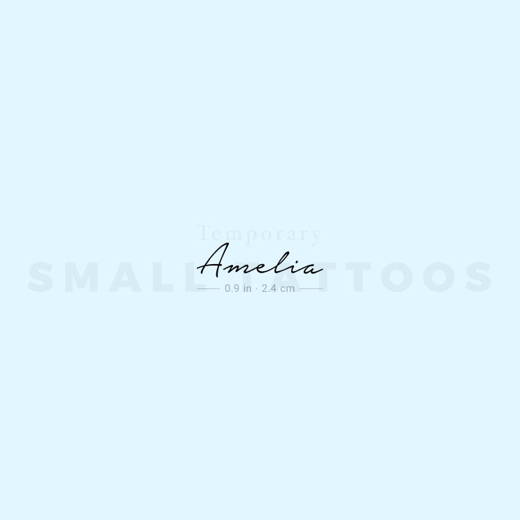 Amelia Temporary Tattoo (Set of 3) – Small Tattoos