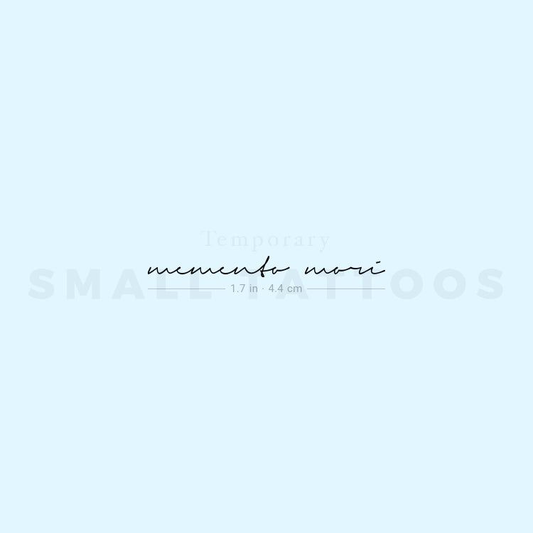 Small Memento Mori Temporary Tattoo (Set of 3) – Small Tattoos