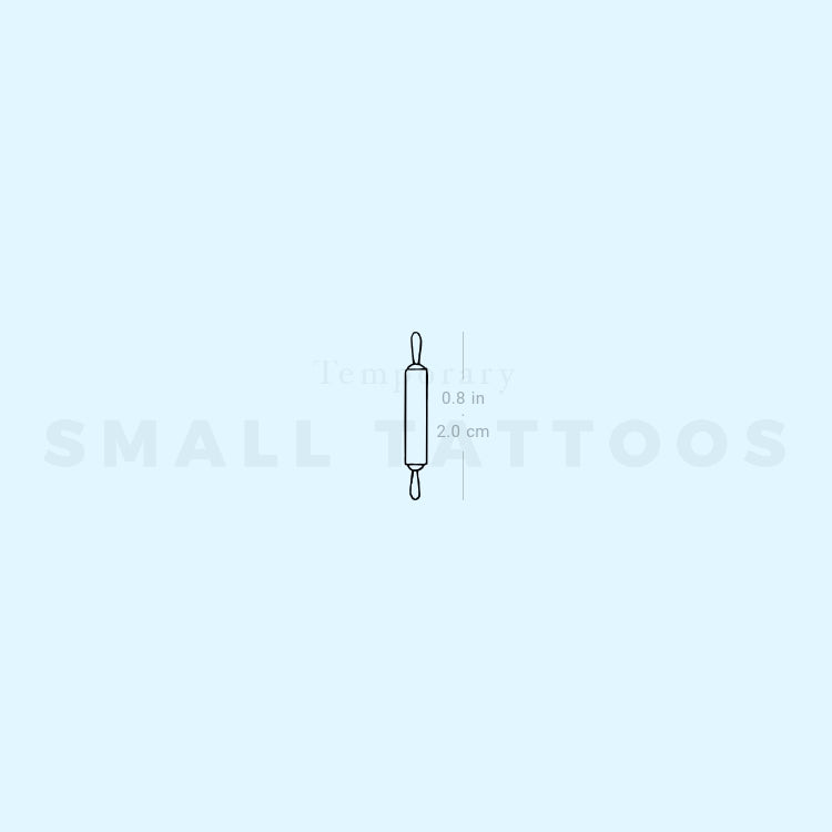 Rolling Pin Temporary Tattoo (Set of 3) – Small Tattoos