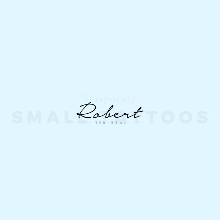 Robert Temporary Tattoo (Set of 3) – Small Tattoos
