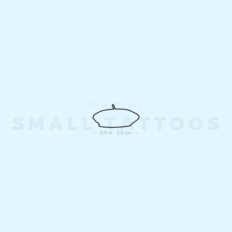 Beret Temporary Tattoo (Set of 3) – Small Tattoos