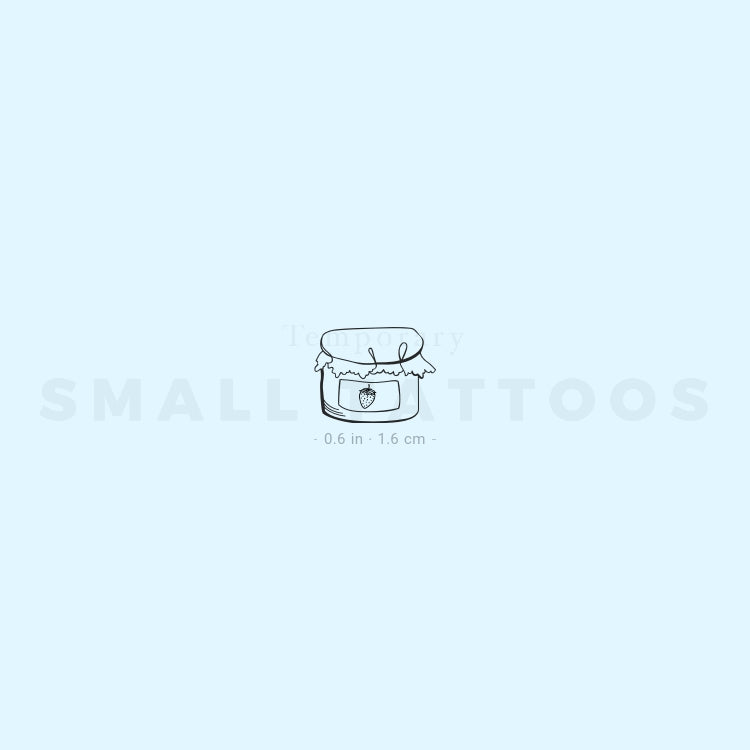 Strawberry Jam Temporary Tattoo (Set of 3) – Small Tattoos
